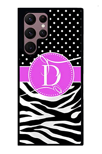 Zebra Dot Personalized Black Rubber Phone Case Compatible With Samsung Galaxy S23, S23+, S23 Ultra, S22, S22+, S22 Ultra, S21 FE, S21, S21+, S21 Ultra, S20 FE, S20 + Ultra, Note 20 Ultra,S10 S10e S10+