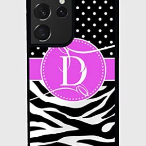 Zebra Dot Personalized Black Rubber Phone Case Compatible With Samsung Galaxy S23, S23+, S23 Ultra, S22, S22+, S22 Ultra, S21 FE, S21, S21+, S21 Ultra, S20 FE, S20 + Ultra, Note 20 Ultra,S10 S10e S10+