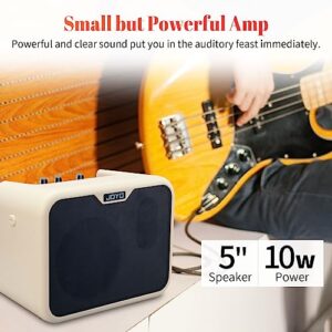 JOYO 10W Mini Bass Amp Dual Channel Small Carry Bass Amplifier Combo Portable for Guitar Bass Practice (MA-10B)