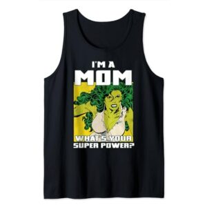 Marvel I'm A Mom What's Your Superpower She-Hulk Portrait Tank Top