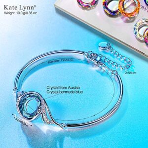 Kate Lynn Phoenix Crystal Bracelet for Women Birthday Gifts for Women Unique Jewelry for Women Mom Wife Girlfriend Peacock for Young Ladies Lucky Bracelet Christmas Gift for Her