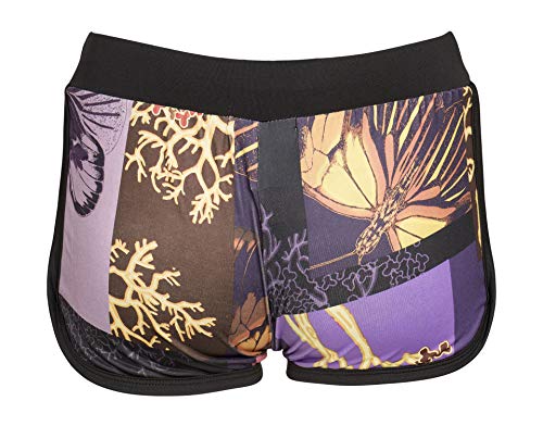 NOROZE Girls Shorts Foral Summer Beach Hot Pants (11-12 Years, Foral Purple)