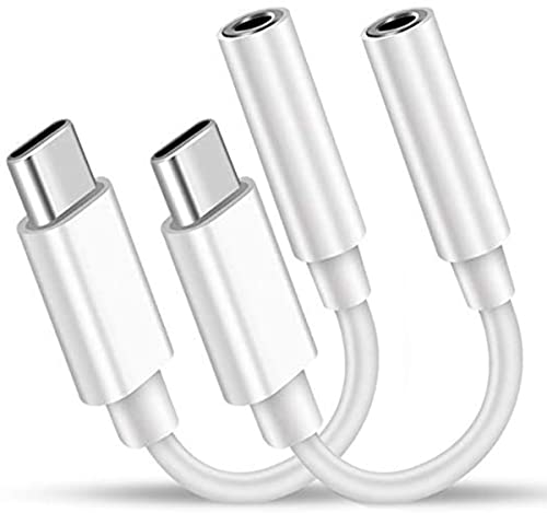 USB C to 3.5mm Headphone Jack Adapter Compatible with Pixel 6 5 4 3 2 XL, iPad Pro 2022 2021 2020 2018, Sony HTC Moto Samsung Galaxy S21 S20 Ultra S20+ Note 20 10 S10 S9 Plus and More