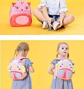 Ladyzone Toddler Backpack Zoo Animals Backpacks Cute Plush Bag Cartoon 10" Preschool Book Bag For 2+ Years Girls Boys (Shark)