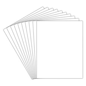 golden state art, 8x10 white uncut mat for pictures/frames - pack of 10 - acid-free mat boards for artworks, prints, photographs - great for weddings, engagements, graduations - signature friendly