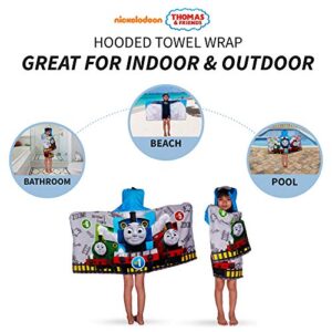 Thomas And Friends Bath/Pool/Beach Soft Cotton Terry Hooded Towel Wrap, 24" x 50", Thomas And Friends, By Franco Kids