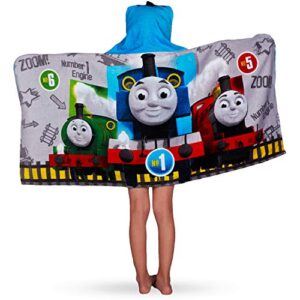 Thomas And Friends Bath/Pool/Beach Soft Cotton Terry Hooded Towel Wrap, 24" x 50", Thomas And Friends, By Franco Kids