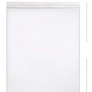 AM-Ink 50-Pcs 20x24 Poly Self Sealing Storage Reclosable Resealable Clear Plastic Bags 2 MIL