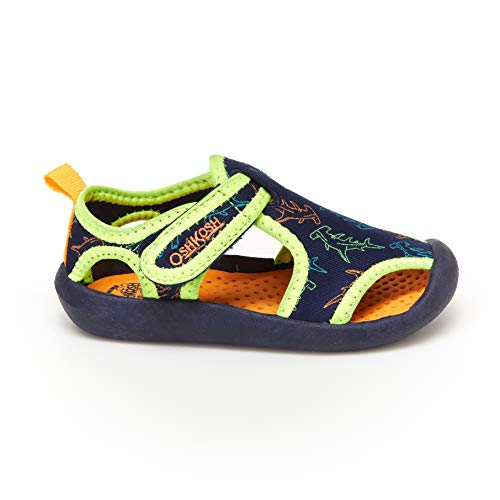 OshKosh B'Gosh Boys Aquatic Water Shoe Sandal, Navy/Multi, 9 Toddler