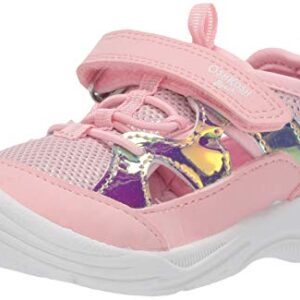 OshKosh B'Gosh Girls Selene Bump Toe Sandal, Light Pink, 5 Toddler