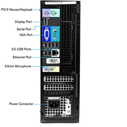 Dell OptiPlex 990 Desktop Computer PC - Intel Quad Core i5 3.1-GHz, 16GB RAM, 1TB Hard Drive, DVD-RW Drive, USB WiFi Adapter, Windows 10 (Renewed)