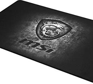 MSI Agility GD20 Premium Gaming Mouse Pad, Standard Medium Size,Ultra Smooth Micro-Tex Textile Surface,Anti-Slip Natural Rubber Base,Extra Thick,Perfect for Laser and Optical Mice,12.5” X 8.7” X 0.2”