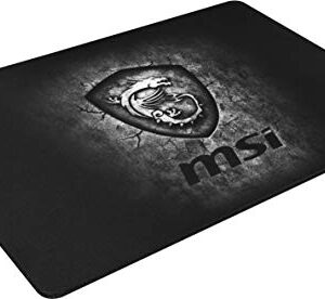 MSI Agility GD20 Premium Gaming Mouse Pad, Standard Medium Size,Ultra Smooth Micro-Tex Textile Surface,Anti-Slip Natural Rubber Base,Extra Thick,Perfect for Laser and Optical Mice,12.5” X 8.7” X 0.2”