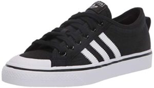 adidas originals men's nizza sneaker, core black/cloud white/cloud white, 11 m us