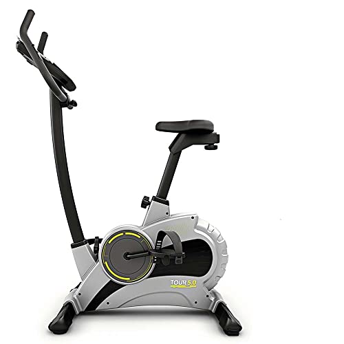 Bluefin Fitness TOUR 5.0 Exercise Bike | Home Gym Equipment | Exercise Machine | Kinomap | Live Video Streaming | Video Coaching & Training | Bluetooth | Smartphone App | Black Grey Silver