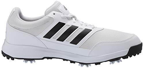 adidas mens Tech Response 2.0 Golf Shoe, Ftwr White/Core Black/Ftwr White, 9.5 Wide US