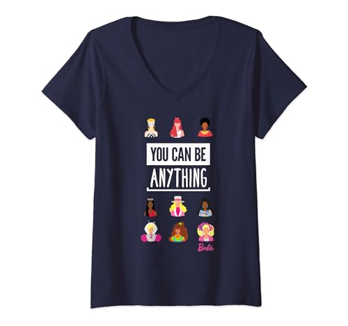 Barbie 60th Anniversary You Can Be Anything V-Neck T-Shirt