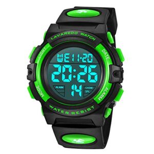 kids watch,boys watch for 3-15 year old boys,digital sport outdoor multifunctional chronograph led 50 m waterproof alarm calendar analog watch for children with silicone band,kids gift