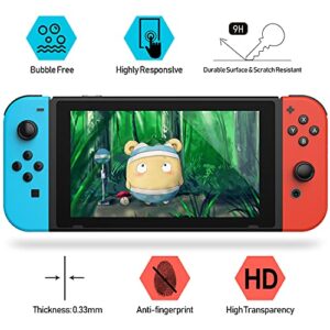 [3 Pack] daydayup Tempered Glass Screen Protector Compatible with Nintendo switch - Transparent HD Clear Anti-Scratch Screen Protector for Nintendo Switch