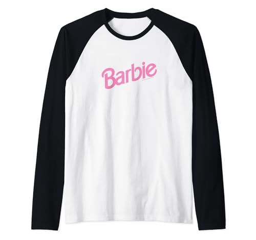 Barbie Pink Logo Raglan Baseball Tee