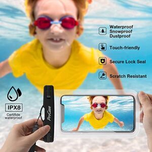 ProCase Waterproof Pouch Cellphone Dry Bag Underwater Case for iPhone 11 Pro Max Xs Max XR X 8 7 Galaxy up to 6.8", Waterproof Phone Case for Beach Swimming Snorkeling Water Park -6 Pack