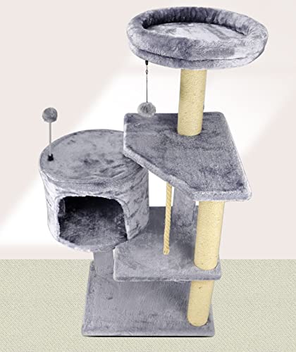 TINWEIUS 01A Cat Tree Scratching Toy Activity Centre Cat Tower Furniture Scratching Post