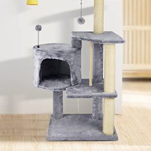 TINWEIUS 01A Cat Tree Scratching Toy Activity Centre Cat Tower Furniture Scratching Post