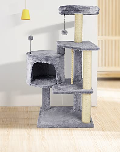 TINWEIUS 01A Cat Tree Scratching Toy Activity Centre Cat Tower Furniture Scratching Post