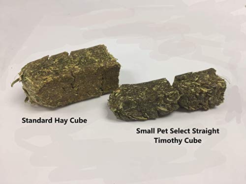 Small Pet Select - Straight Timothy Hay Cubes - 100% All Natural Timothy Hay, Not Blended - Delivered Fresh, Guarantee, (1 lb)