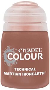 games workshop citadel pot de peinture - technical texture martian ironearth (24ml)