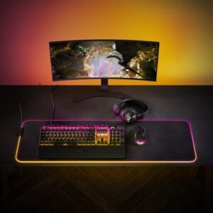 SteelSeries Apex Pro HyperMagnetic Gaming Keyboard — World's Fastest Keyboard — Adjustable Actuation — OLED Screen — RGB – USB Passthrough​