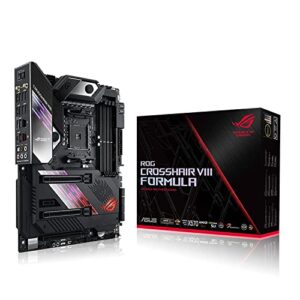 asus rog x570 crosshair viii formula am4 zen 3 ryzen 5000 & 3rd gen ryzen atx motherboard with pcie 4.0, on-board wifi 6 (802.11ax), 5 gbps lan