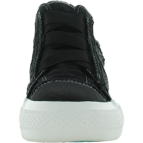 Blowfish Malibu Mamba Platform Comfort Fashion Sneaker Black (Black Color Washed Canvas, 9)