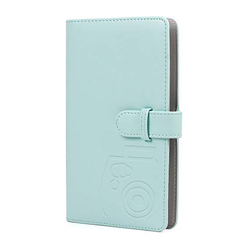 96 Pockets Mini Film Photo Album Book for Fujifilm Instax Mini LiPlay 9 8 7s 70 90 Link Instant Camera 3 Inch Polaroid Picture Name Card Holder (Ice Blue)