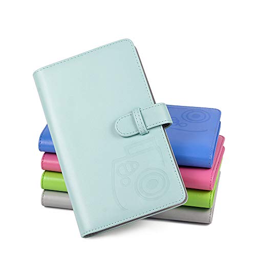 96 Pockets Mini Film Photo Album Book for Fujifilm Instax Mini LiPlay 9 8 7s 70 90 Link Instant Camera 3 Inch Polaroid Picture Name Card Holder (Ice Blue)