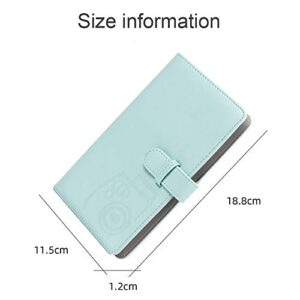 96 Pockets Mini Film Photo Album Book for Fujifilm Instax Mini LiPlay 9 8 7s 70 90 Link Instant Camera 3 Inch Polaroid Picture Name Card Holder (Ice Blue)