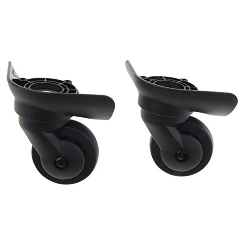 gazechimp 2 Pieces Luggage Mute Wheel Universal 360 Degree Swivel Casters 53