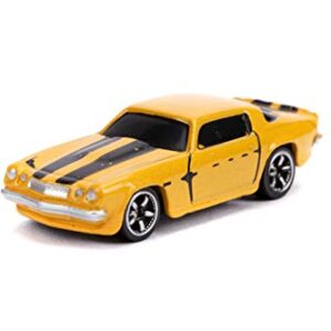 Jada Toys Transformers Nano Hollywood Rides 2016 Chevy Camaro Bumblebee, Western Star 5700XE Optimus Prime and 1977 Chevy Camaro Bumblebee, 1.75" Die-Cast Vehicles,Multi,31125