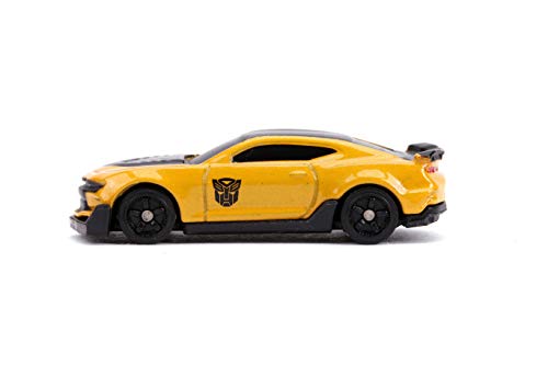 Jada Toys Transformers Nano Hollywood Rides 2016 Chevy Camaro Bumblebee, Western Star 5700XE Optimus Prime and 1977 Chevy Camaro Bumblebee, 1.75" Die-Cast Vehicles,Multi,31125