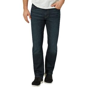 lee men's extreme motion regular straight jean night owl 38w x 29l