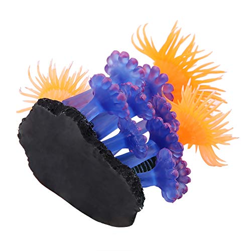 HEEPDD Aquarium Simulation Silicone Coral Sea Anemone Artificial Aquatic Plants Fish Tank Landscape Decoration