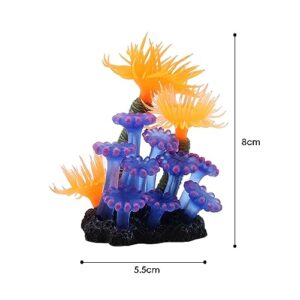 HEEPDD Aquarium Simulation Silicone Coral Sea Anemone Artificial Aquatic Plants Fish Tank Landscape Decoration