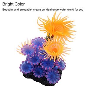 HEEPDD Aquarium Simulation Silicone Coral Sea Anemone Artificial Aquatic Plants Fish Tank Landscape Decoration