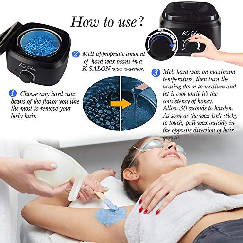 Wax Warmer, 18 in 1 Hair Removal At Home for Bikini, Eyebrow, Legs, Face, Legs