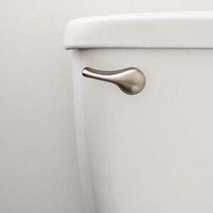 Qualihome Brushed Nickel Toilet Tank Flush Lever Handle, Universal Front Mount with Nut Lock, Fits Most Toilets