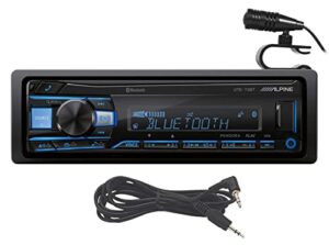 alpine ute-73bt digital media bluetooth car stereo receiver w/usb+aux cable