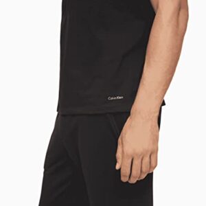 Calvin Klein Men's Cotton Classics 5-Pack Undershirts, 5 Black Crewneck, XX-Large