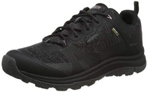 keen women's terradora 2 waterproof low height hiking shoes, black/magnet, 9 us