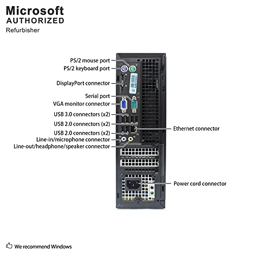 Dell OptiPlex 9020-SFF, Intel Core i5-4570 3.2GHZ, 16GB RAM, 512GB SSD Solid State, DVDRW, Windows 10 Pro 64bit (Renewed)