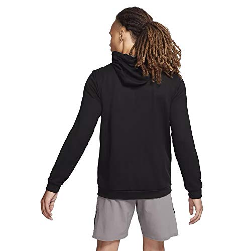 Nike Dry Hoodie Full Zip Fleece Black/White Large